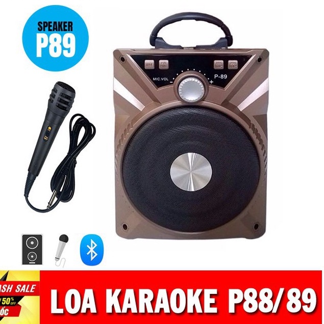 Loa kéo mini Loa xách tay bluetooth hát karaoke P88 P89 kèm mic Bảo ...