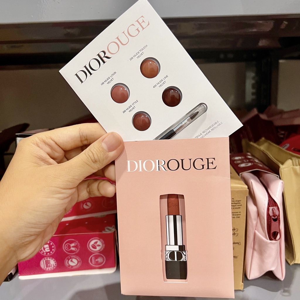 [SAMPLE] Son môi Dior Rouge Dior 4 ô màu nude; hsd 2025 | Shopee Việt Nam