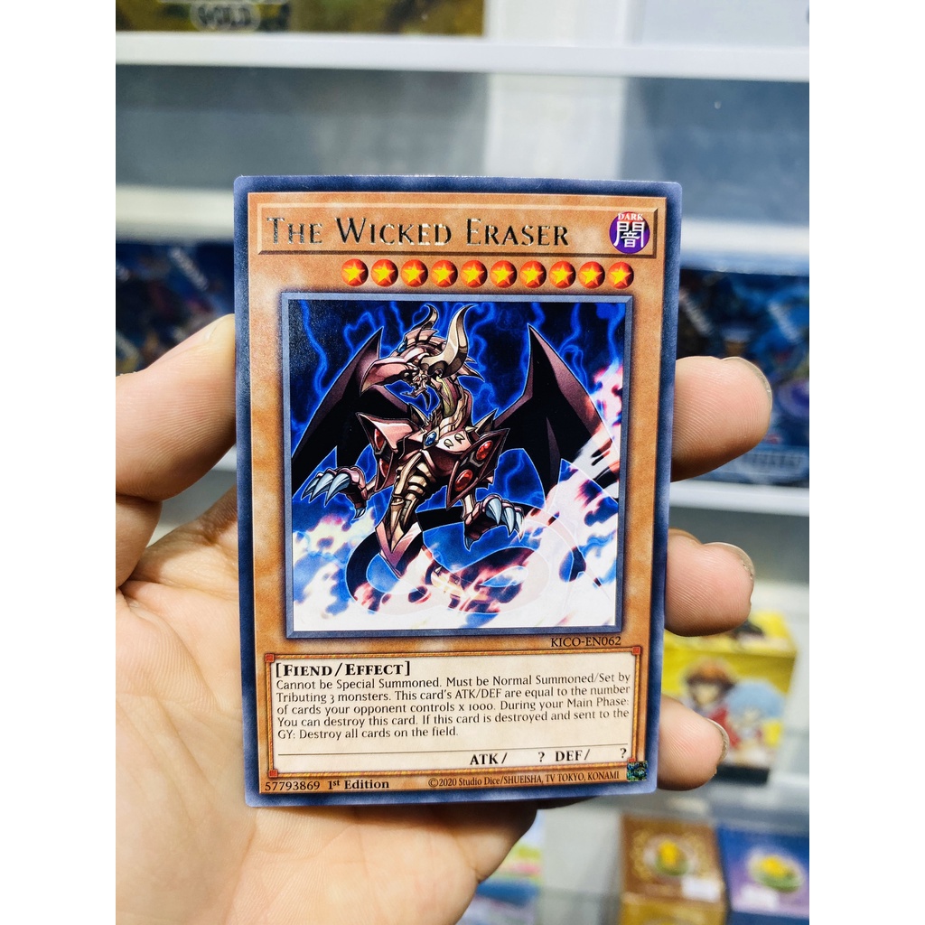 Thẻ bài YugiOh! Mã KICO-EN062 - The Wicked Eraser - Rare - 1st Edition | Shopee Việt Nam