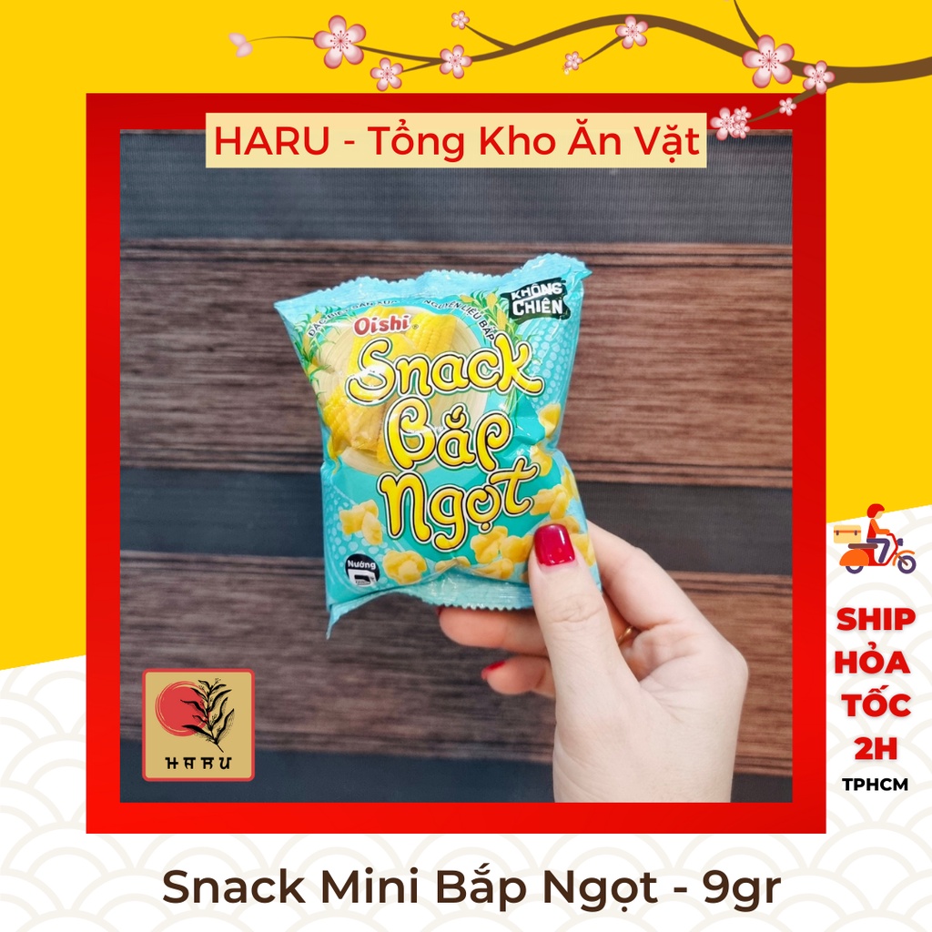 Hot Deal Đồng Giá 1k5 - Bánh Snack Oishi Tuổi Thơ Mini, gói 6gr bé tí ...