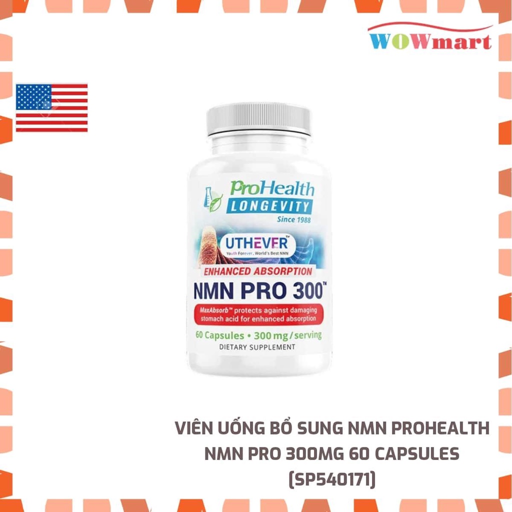 Viên uống bổ sung NMN ProHealth NMN Pro 300mg 60 Capsules | Shopee Việt Nam