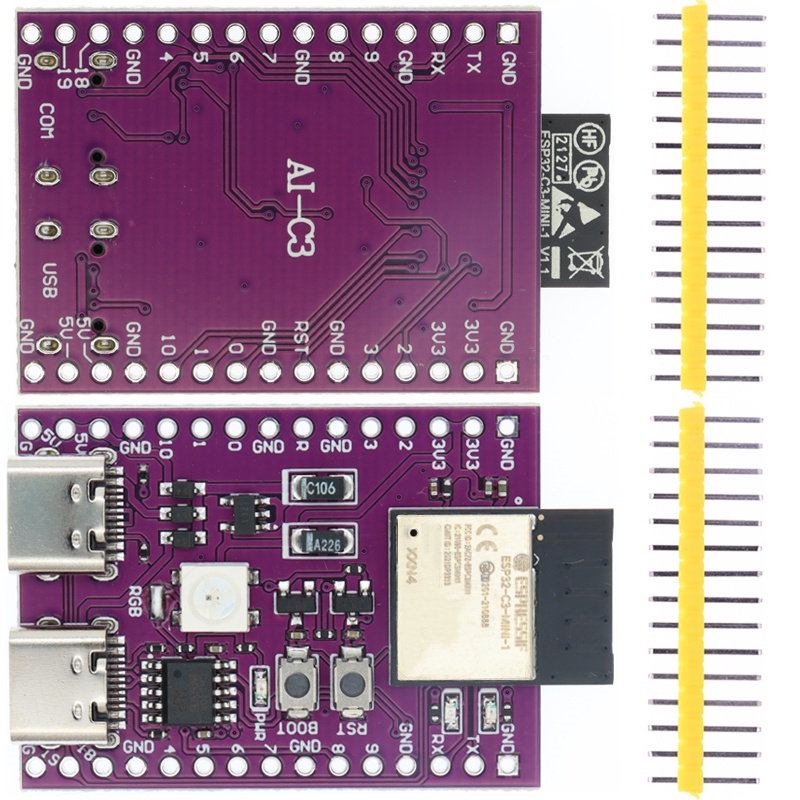 Linh Kiện điện Tử Usb Kép Esp32 Esp32 C3 Ai C3 Esp32 C3 Devkitm 1 Esp32 C3 Mini 1 Ai S3 Esp32 S3