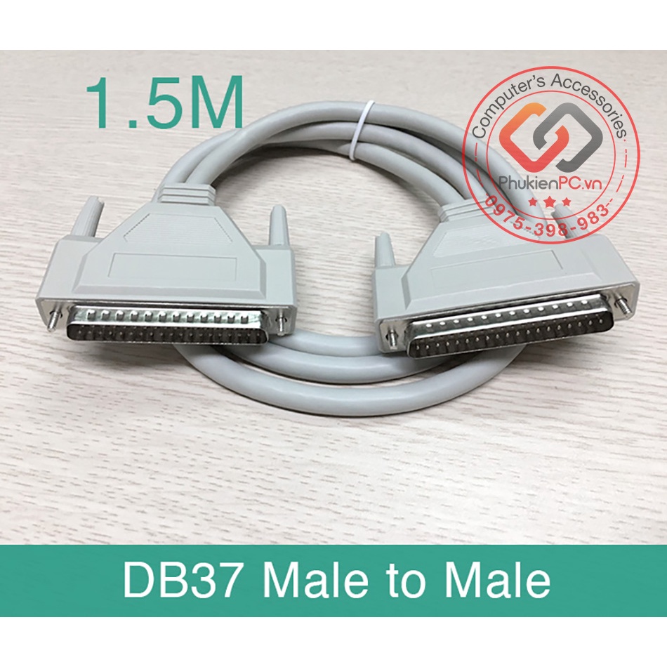 Cáp DB37 Male to DB37 Male dài 1.5M 3M 5M cho máy công nghiệp, Y tế ...