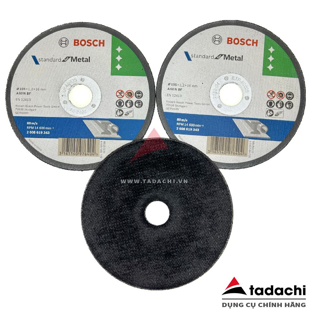 Đá cắt sắt 105x1.2x16mm Standard for Metal Bosch 2608619343 | Tadachi ...