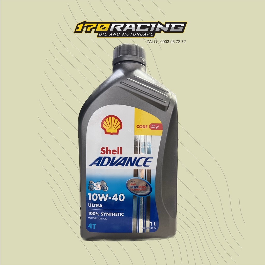 (HCM) Nhớt Xe số, xe côn TỔNG HỘP SHELL ADVANCE 10W40 ULTRA CÔNG NGHỆ ...