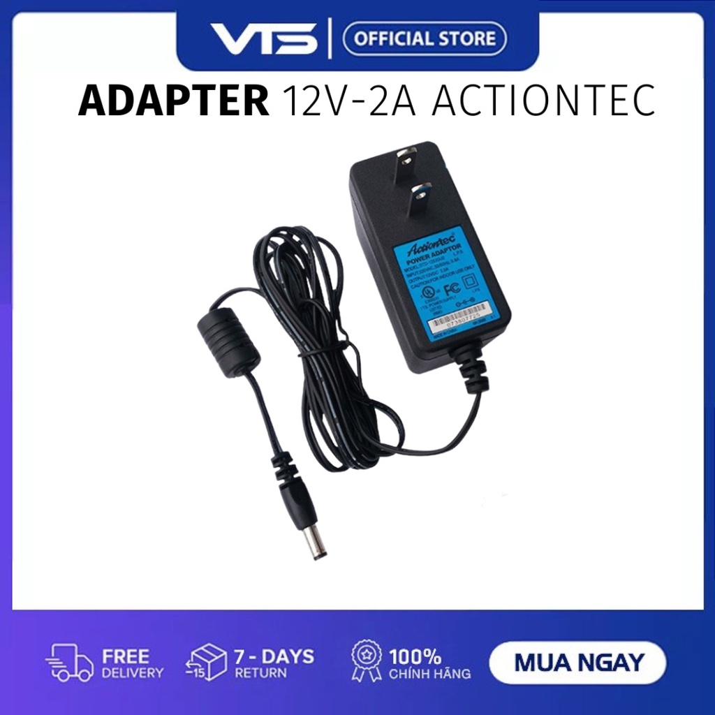 Nguồn 12V-2A Actiontec Chính Hãng Mới 100% - Adapter Actiontec 12V-2,5A Vàng - Nguồn Chuyên Dùng ...
