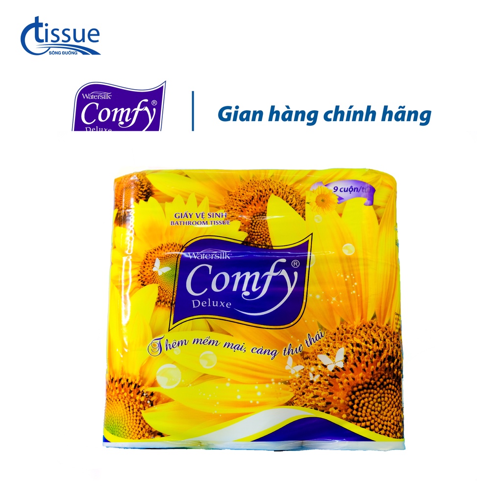 Giấy Vệ Sinh Watersilk Comfy 33m, 9 Cuộn/Túi | Shopee Việt Nam