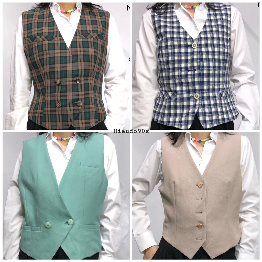 Gile nữ 2hand / ghile vest kiểu không tay cho nữ vintage seconhand si ...