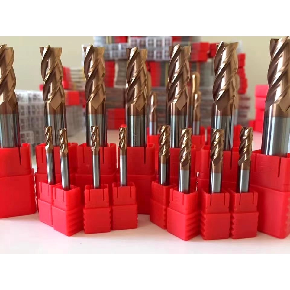 (D1-D8) Dao phay ngón hợp kim 4F-55HRC. Dao phay hợp kim 4F-55HRC chuyên phay thép, inox ...