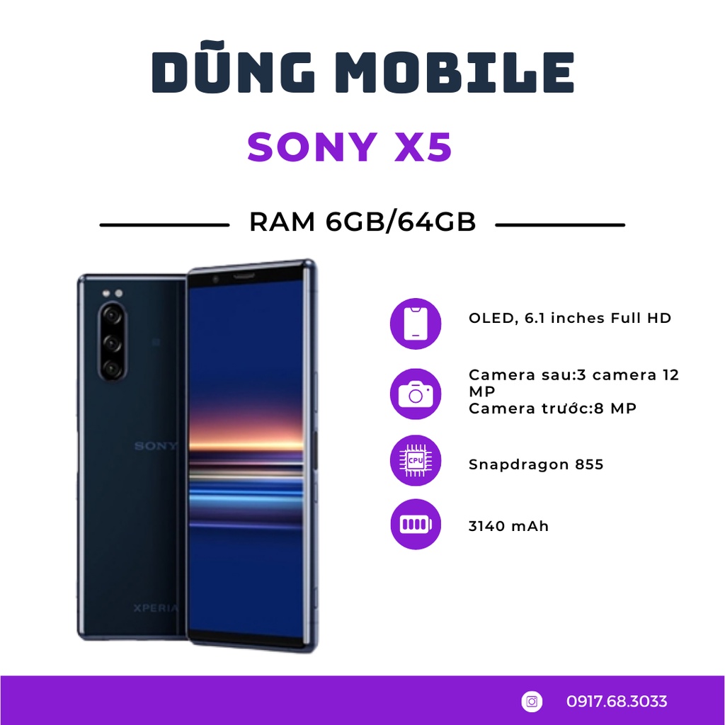Điện thoại sony xperia x5 bản nhật 1 sim ram 6G bộ nhớ 64GB | Shopee ...