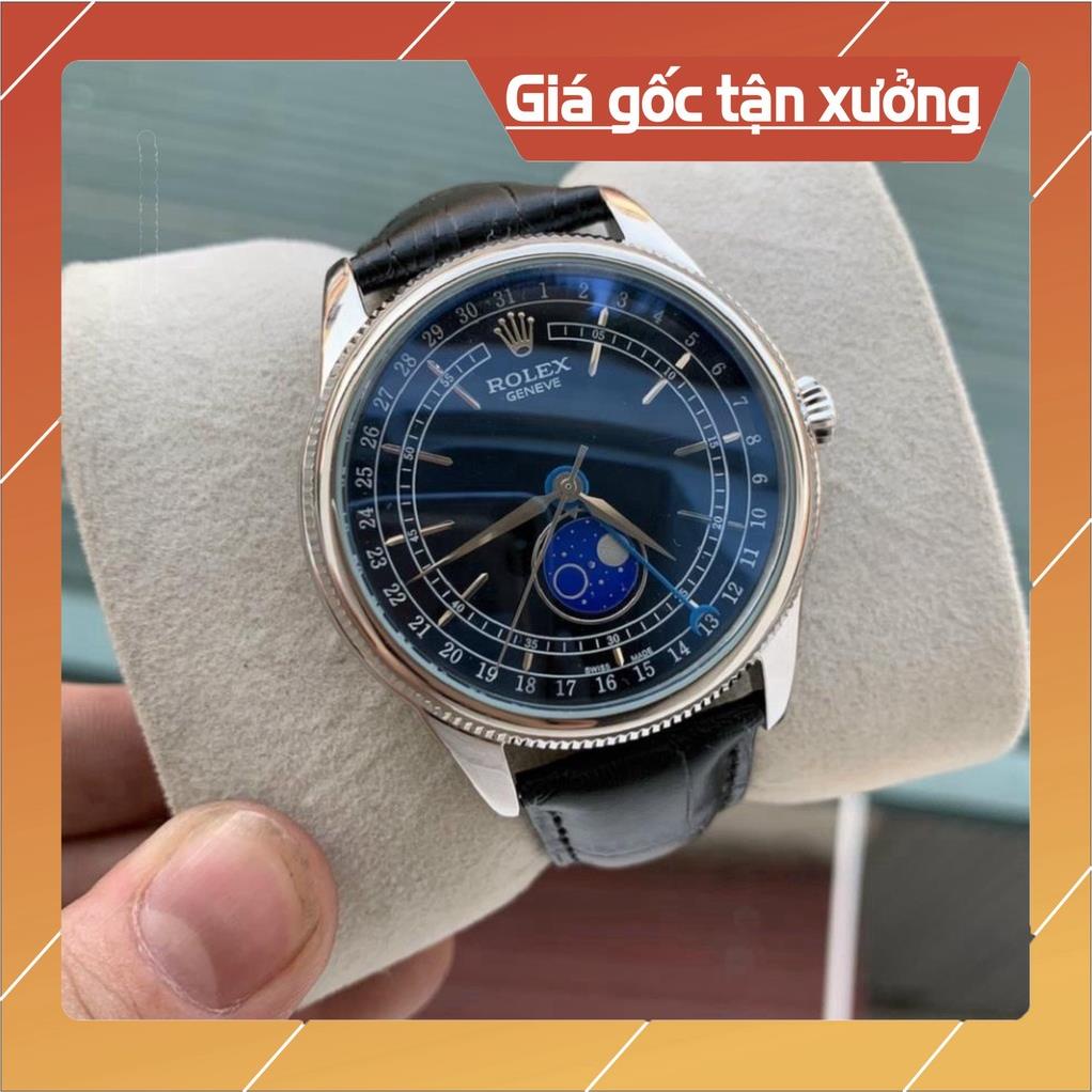 [Giá Tốt] Đồng Hồ Nam RoLex Sun and Moon RA91 Trăng sao 4 kim Máy cơ ...