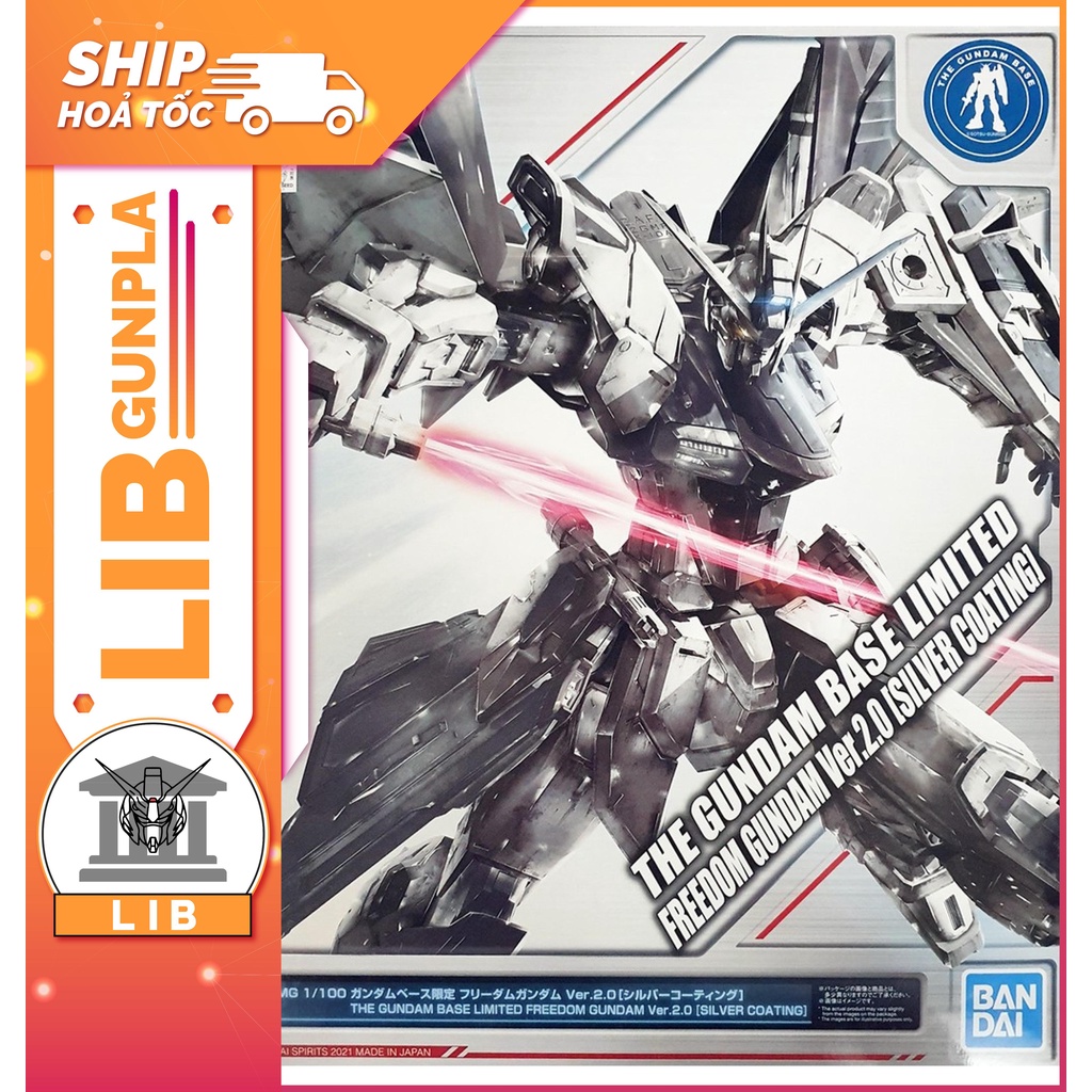 Mô hình lắp ráp Gundam MG 1/100 Freedom Gundam 2.0 - Silver Coating ...