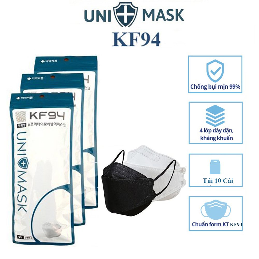 Set 50 Chiếc Khẩu trang 4 Lớp KF94 UNI MASK - Chống Bụi Mịn Và Kháng ...