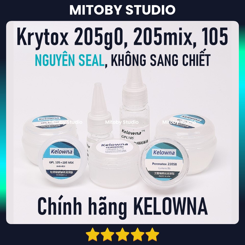 Mỡ Krytox GPL 205G0 205Mix NGUYÊN SEAL hàng xịn Kelowna dùng để lube switch lube stab bàn phím ...