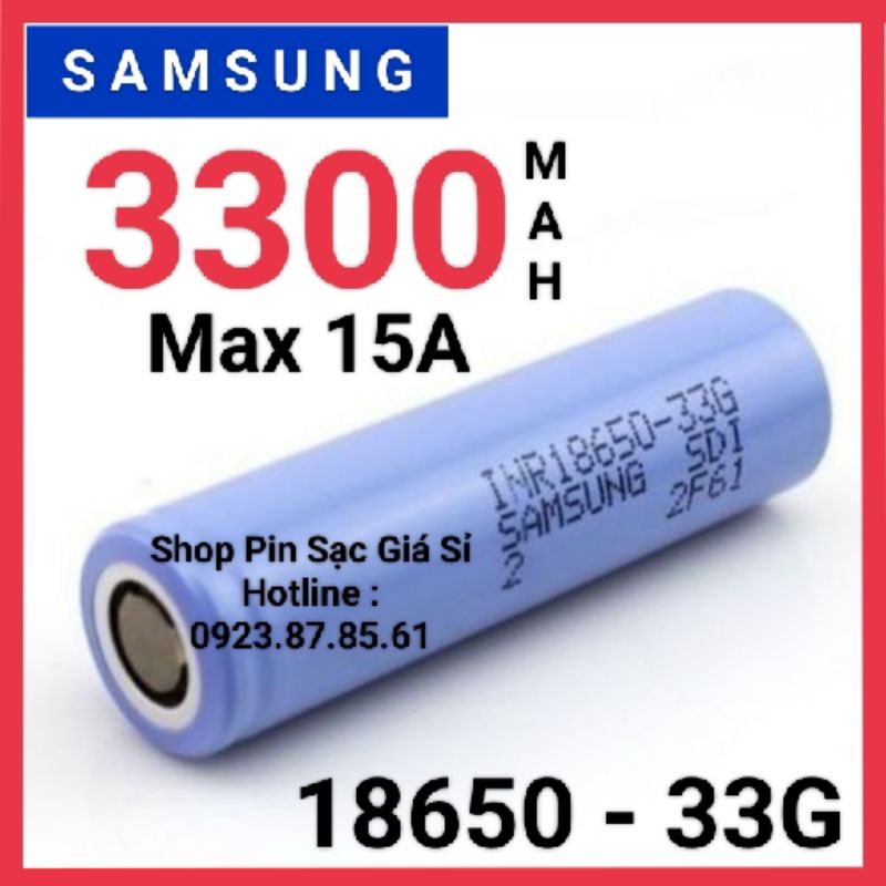 Pin SAMSUNG 18650 33G 3300mah KOREA | Shopee Việt Nam
