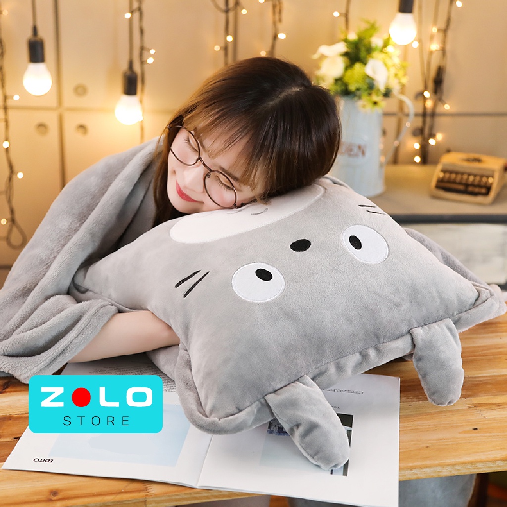 Chăn gối văn phòng mền gối ngủ gấu bông có mền chăn ZOLO STORE 3 trong ...