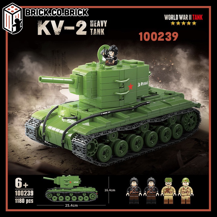 Mô hình Lắp ráp Tank Kliment Voroshilov KV-2 Đấu Sĩ Khổng Lồ Xe Tăng Hạng Nặng 100239 | Shopee ...