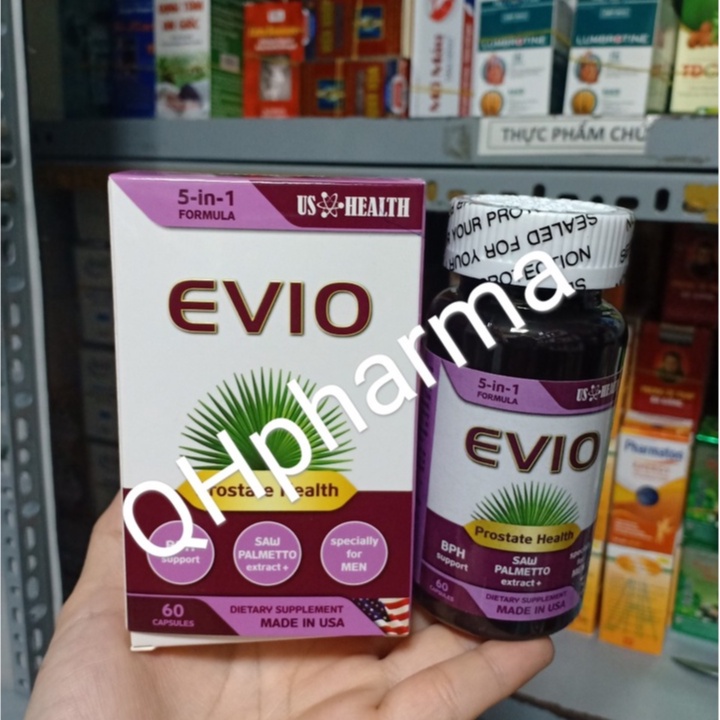 Viên uống EVIO hộp 60 viên giúp giảm chứng phì đại tuyến tiền liệt ...