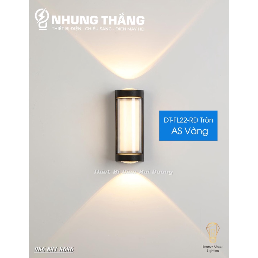 Đèn Hắt Tường Chống Nước 2 Đầu Chiếu Sáng DT-FL22,DT-FL23 - 12W Thân ...