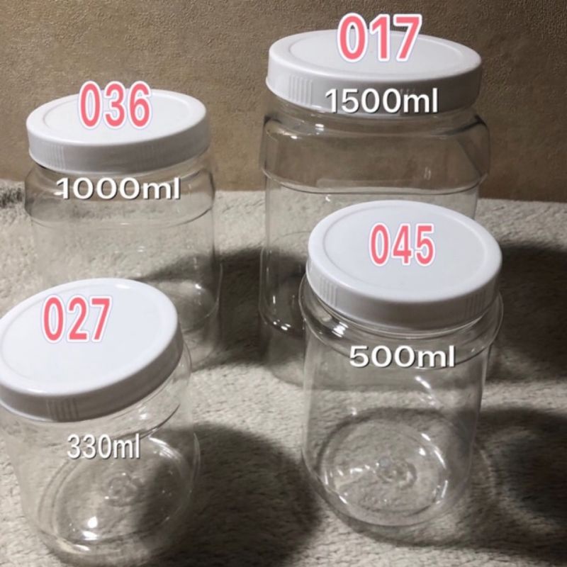 12 hũ nhựa Duy Tân 500ml 700ml 1lit 2lit v..v. nắp trắng. | Shopee Việt Nam