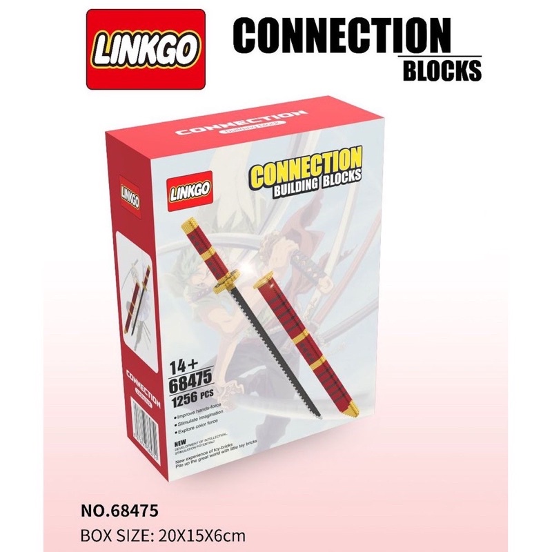 [Hàng có sẵn](còn màu trắng) Lắp ráp xếp hình Lego Kiếm Katana Linkgo ...