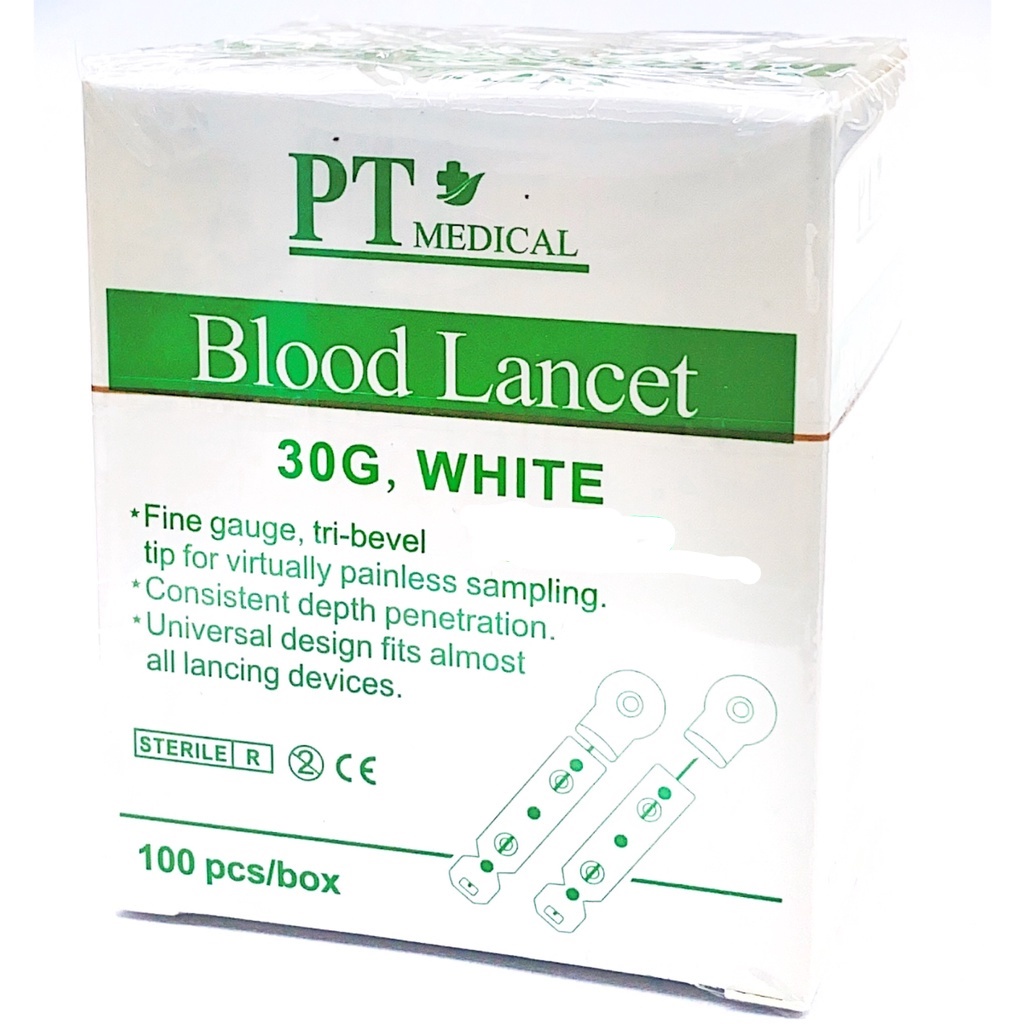 KIM LẤY MÁU BLOOD LANCET WHITE ( HỘP 100 CHIẾC) | Shopee Việt Nam