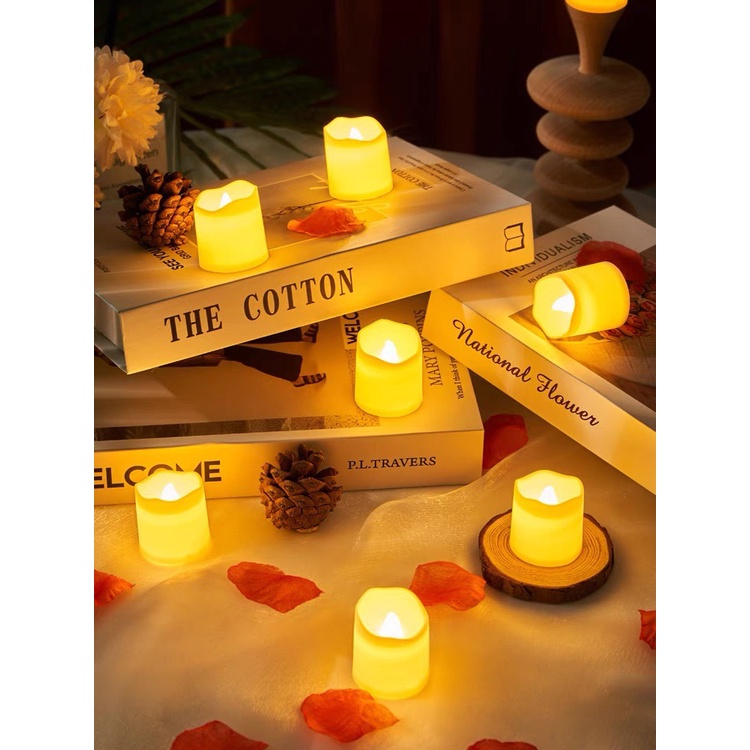 SET 6, 24 NẾN ĐIỆN TỬ LED TRANG TRÍ - MÀU VÀNG ẤM (An toàn sử dụng ...