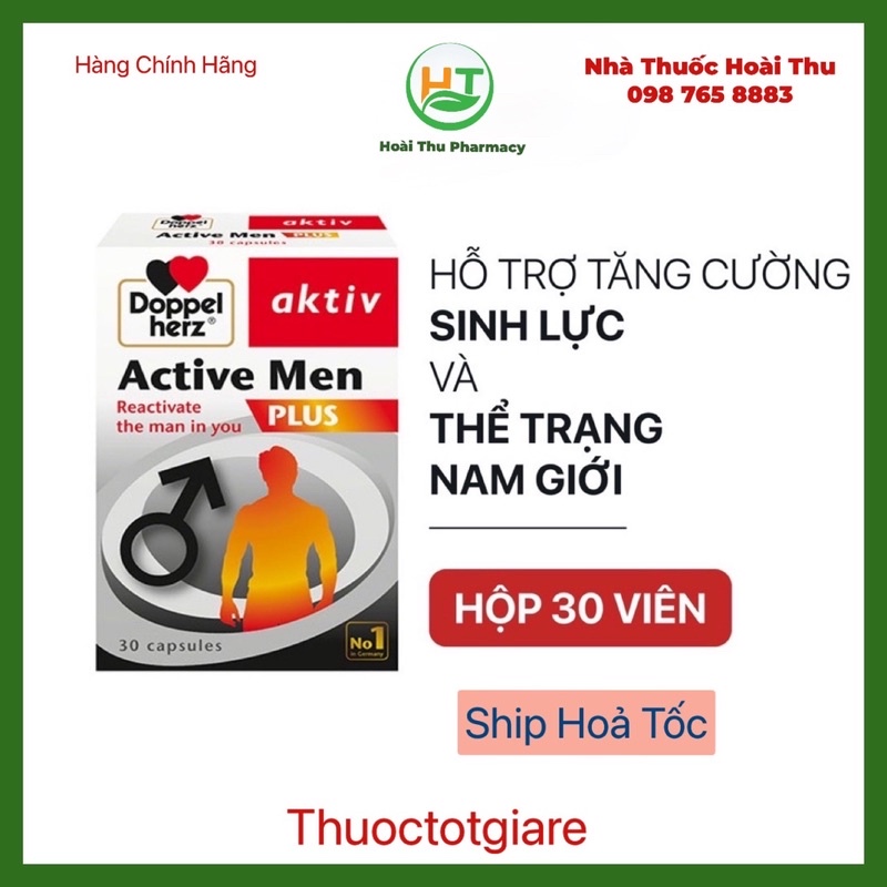 Doppelherz Aktiv Active Men plus - Hỗ trợ tăng cường sinh lực cho nam ...