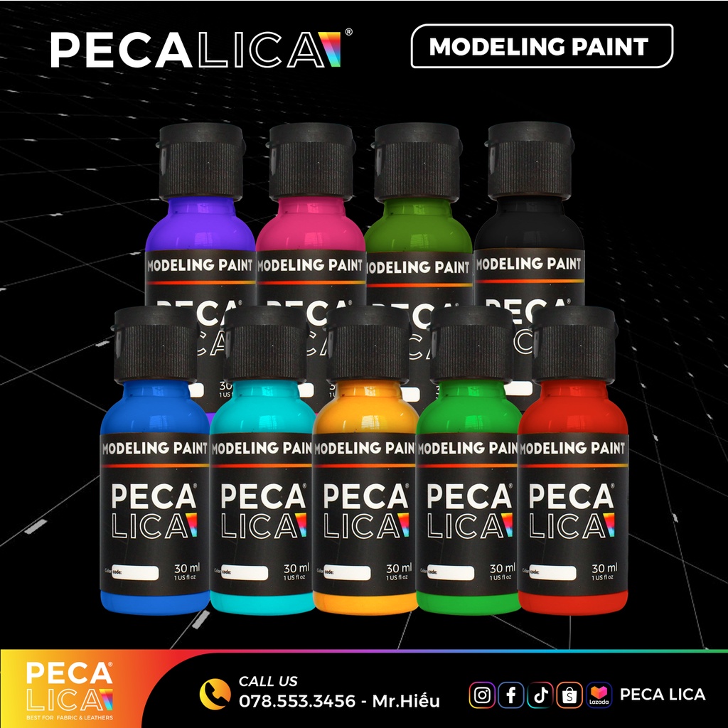 (Bảng Màu Cơ Bản) Sơn Mô Hình Peca Lica 30ml | Shopee Việt Nam