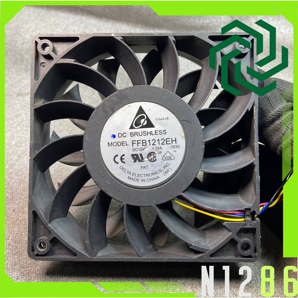 Quạt tản nhiệt 12 cm 12V 1.7A DELTA FFB1212EH 20.4W. GIÓ MẠNH | Shopee ...