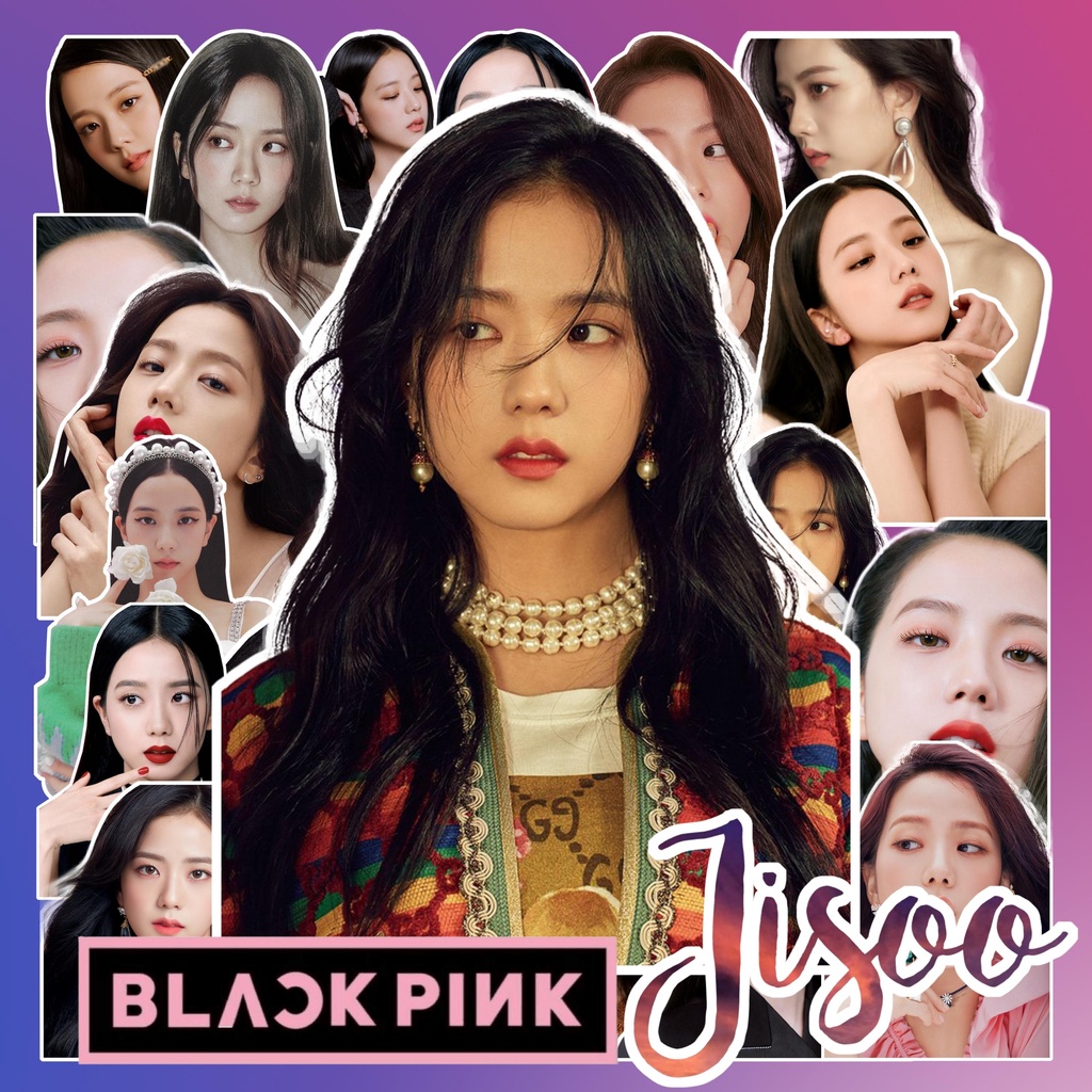 [Set 50 Cái] Sticker Jisoo Black Pink,sticker Black Pink,Kim Jisoo,nhãn ...