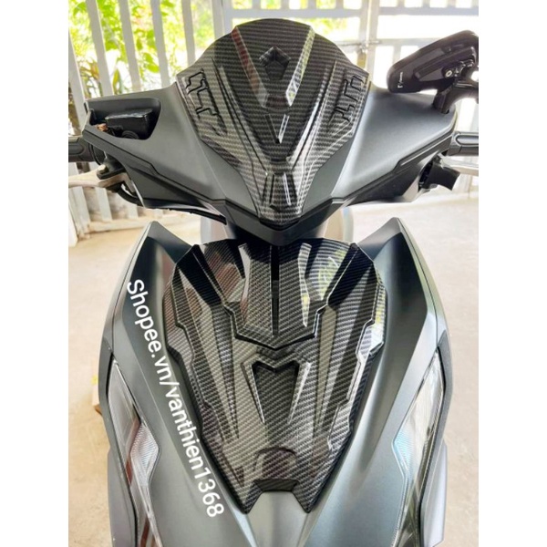 Combo Ốp Mão & Mặt Nạ AB AirBlade 2020->2023 Đen Bóng Carbon | Shopee Việt Nam