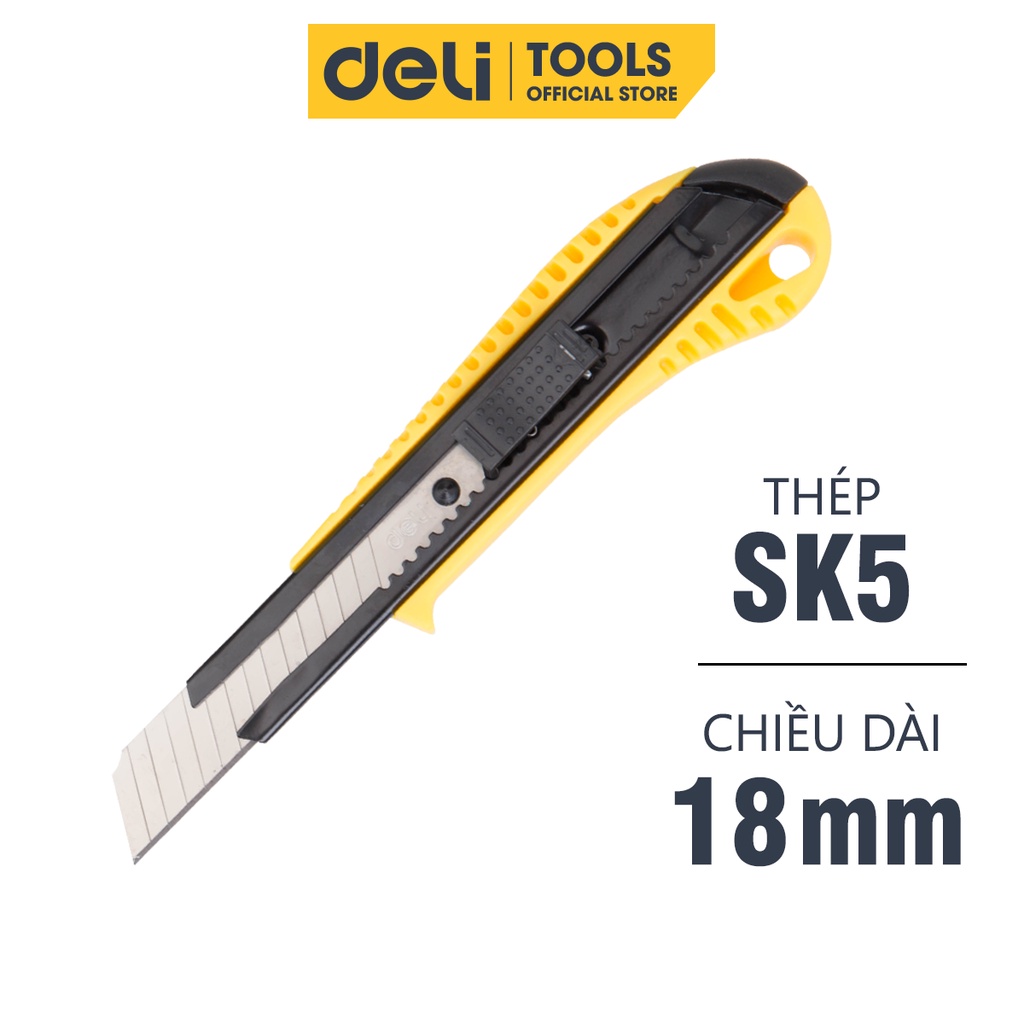 Dao Rọc Giấy, Cắt Dây Điện Deli Cao Cấp - Lưỡi Dao SK5 Sắc Bén 18mm - Sử Dụng Trong Gia Đình ...
