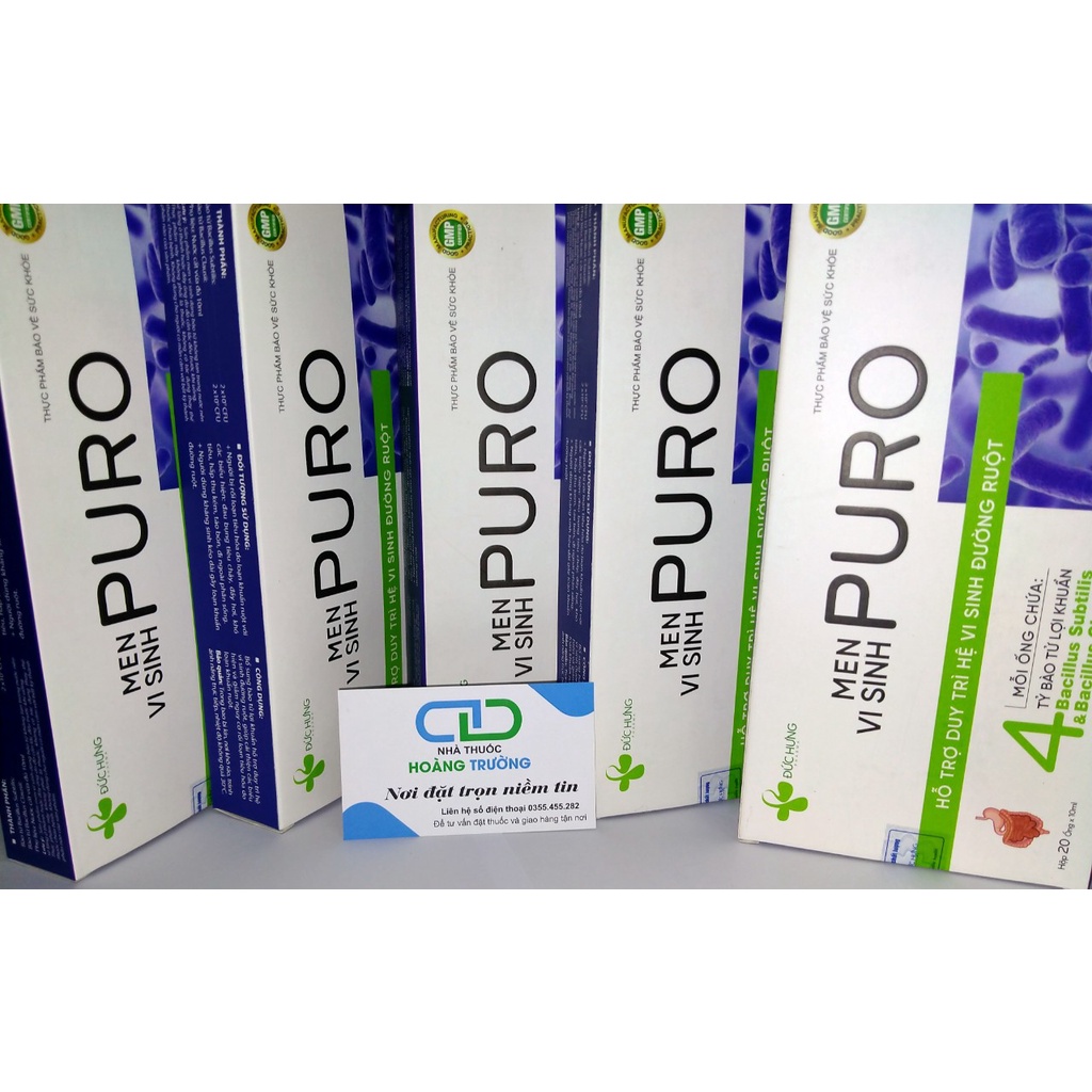 Men Vi Sinh Puro ( hộp 20 ống x10ml) | Shopee Việt Nam