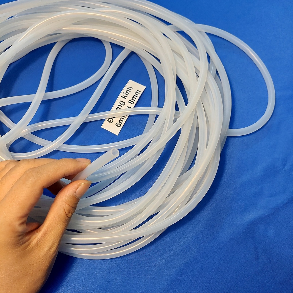 Ống tio silicon chịu nhiệt độ cao ống silicone phi 1, 2, 3, 4, 5, 6, 7, 8, 9, 10, 12, 14, 15 ...
