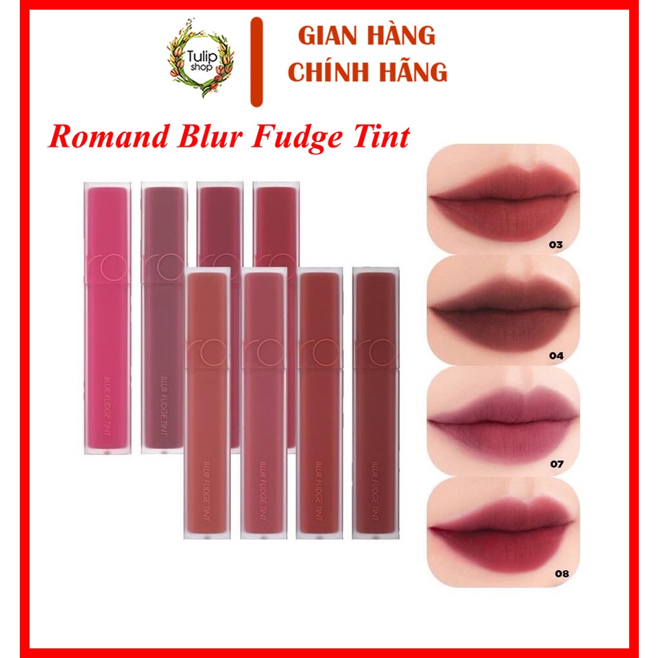 [NEW]Son Kem Romand Blur Fudge Tint 03-04 -08 5g | Shopee Việt Nam