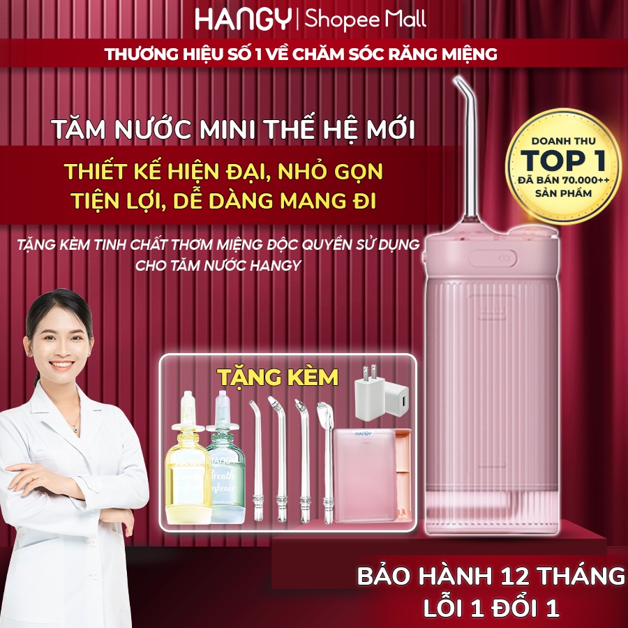 Tăm nước cầm tay thế hệ mới HM23 & XY-6 HANGY phiên bản mới 2023 [ĐỔI MỚI 12 THÁNG] | Shopee ...