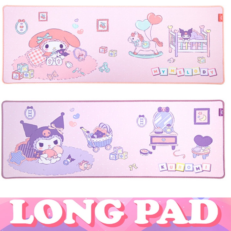 My Melody KUROMI Waterproof Desktop Computer Gaming Long Mouse Pad Desk ...