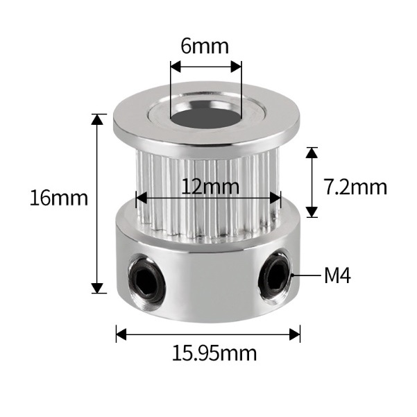 Puly GT2 các loại 16 20 30 36 40 60 răng - Lỗ 5mm và 8mm | Shopee Việt Nam