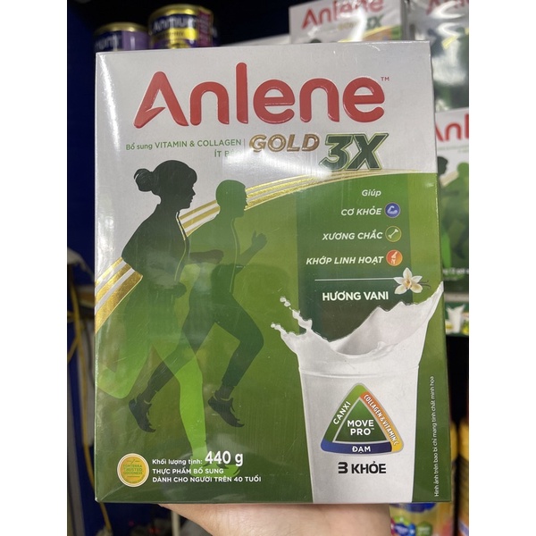 Sữa Anlene gold vị vani hộp giấy 440g( trên 40 tuổi) | Shopee Việt Nam