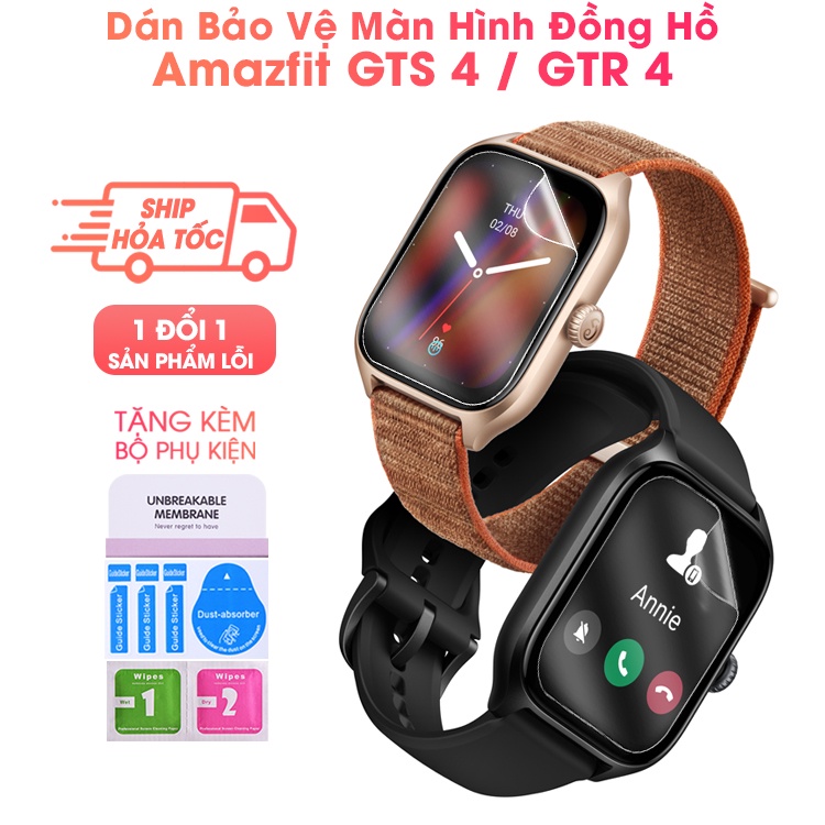 Dán màn đồng hồ thông minh Amazfit GTR 4 / GTS 4 cl dẻo PPF film trong ...