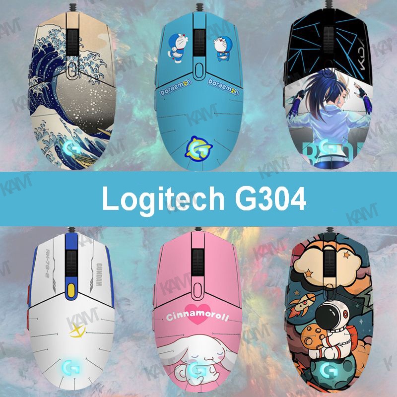 Kam For Logitech G304 mouse skin chống mồ hôi nhãn dán đàn hồi chống ...