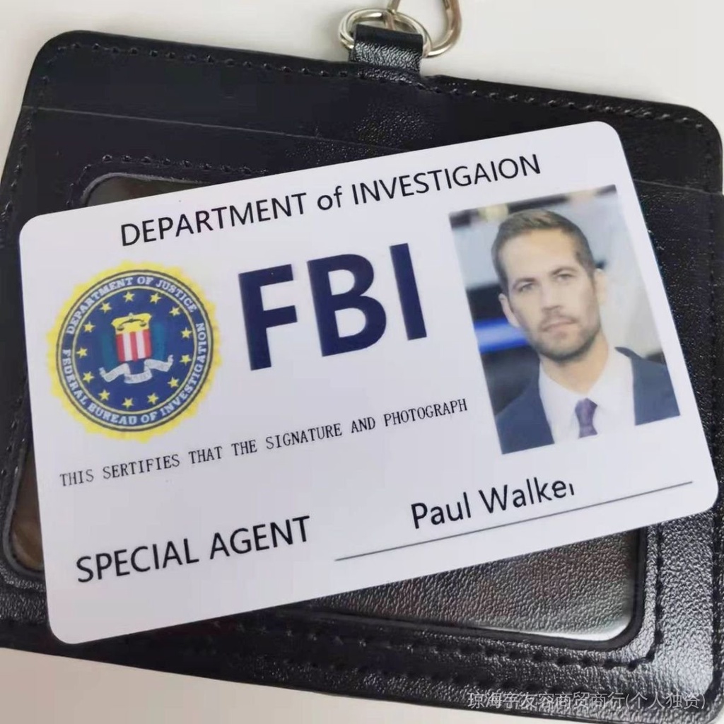 [Yuyourong] Thẻ ID PVC Cứng Phiên Bản Ngang Bản FBI Có Thể Kết Hợp Với ...