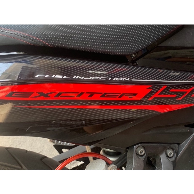 Bộ tem xe exciter Rc 150 2017 màu đỏ đen hàng nhập Thái Lan theo xe ...