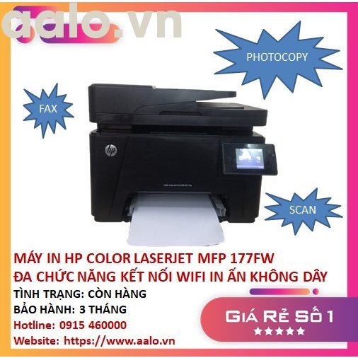 MÁY IN HP COLOR LASERJET MFP 177FW ĐA CHỨC NĂNG PHOTO SCAN FAX KẾT NỐI ...