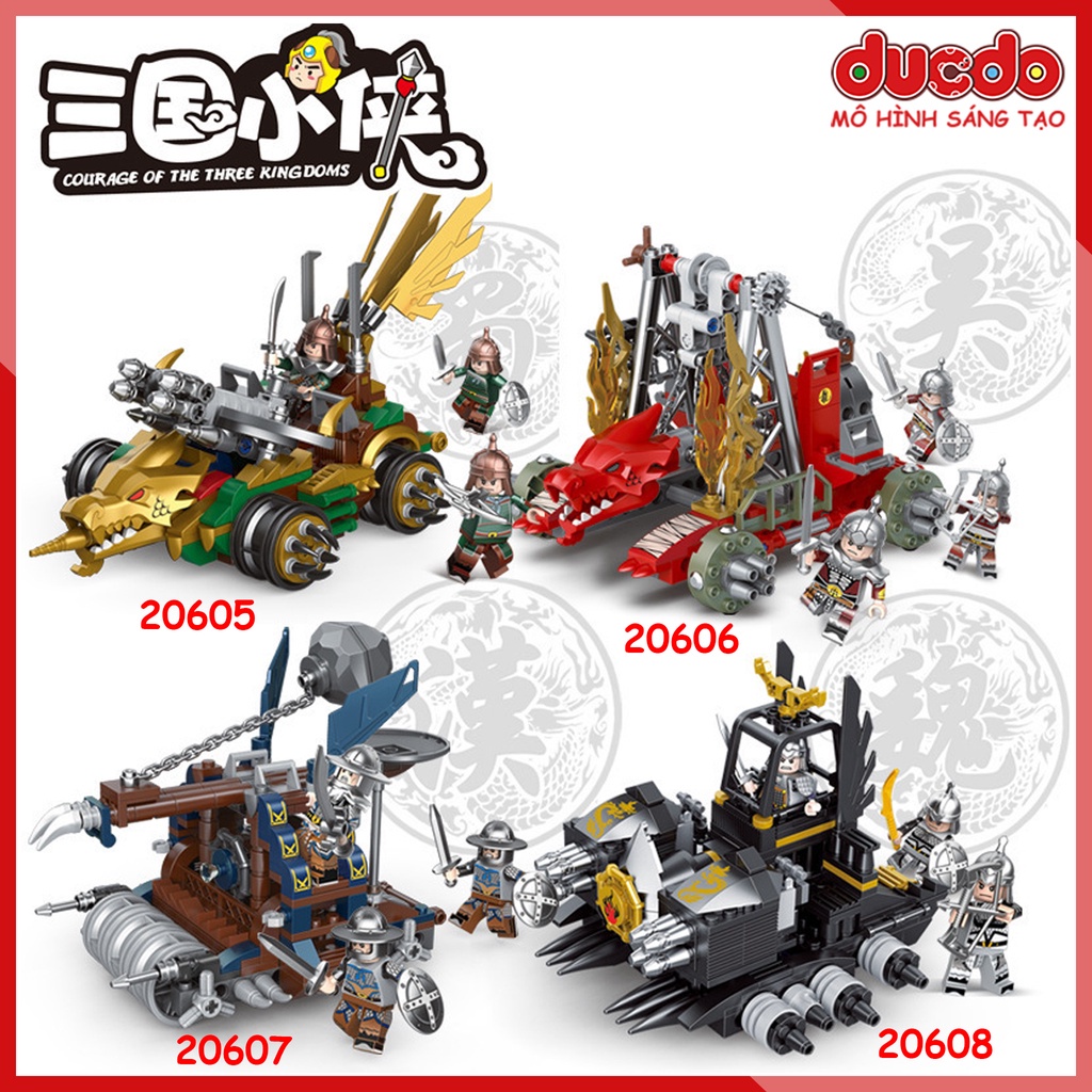 Dcool 20605 - 20608 Lắp ghép Tam quốc chi - Tam quốc diễn nghĩa - Đồ chơi Xếp hình Mô hình lính ...