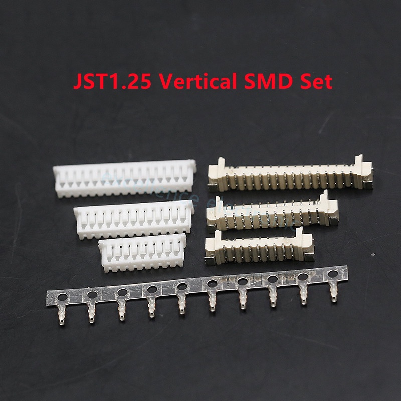 10 bộ SH1.0 JST1.25 SH / JST Đầu Pin SMD ngang / dọc + Vỏ + Bộ thiết bị đầu cuối 2.54mm | Shopee ...