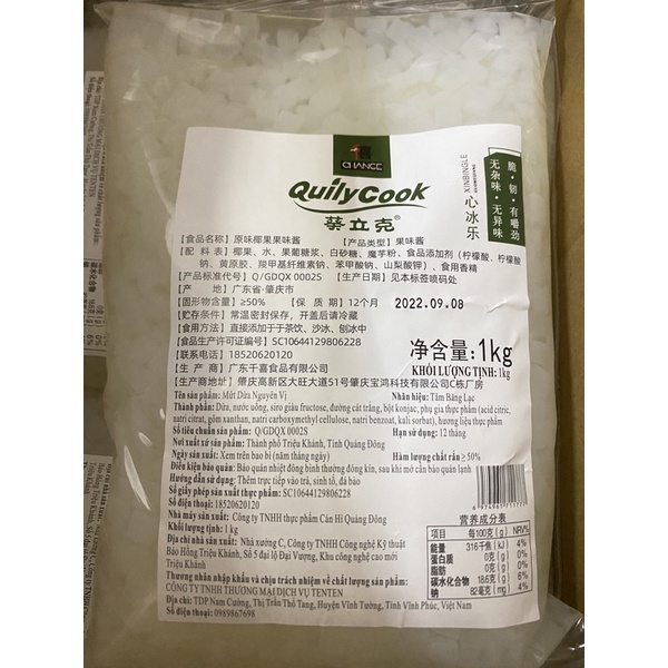 Thạch dừa Quily Cook gói 1kg | Shopee Việt Nam