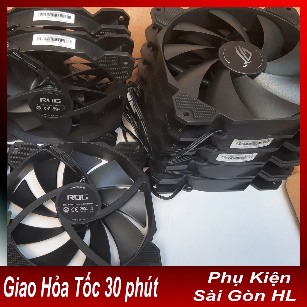 Quạt Tản nhiệt PC Asus Rog 140 x 140 x 25mm Chính hãng Tháo Case HELIOS ...