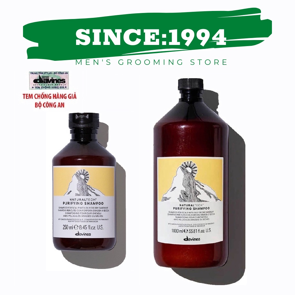 [Chính Hãng] Dầu gội chống gàu Davines Purifying Shampoo 250ml-1000ml | Shopee Việt Nam